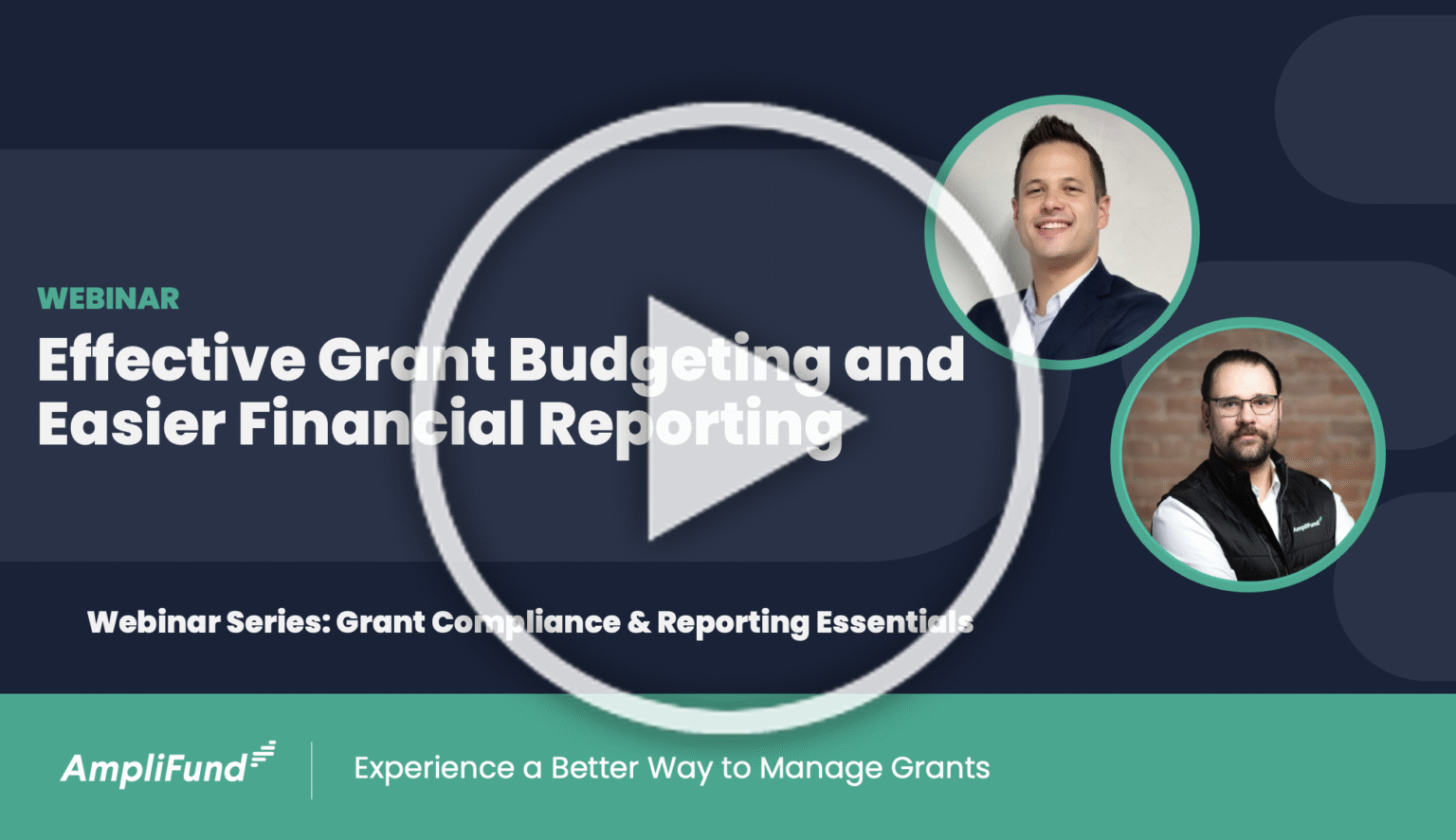 Webinar On Demand | Grant Budgeting & Financial Reporting | AmpliFund