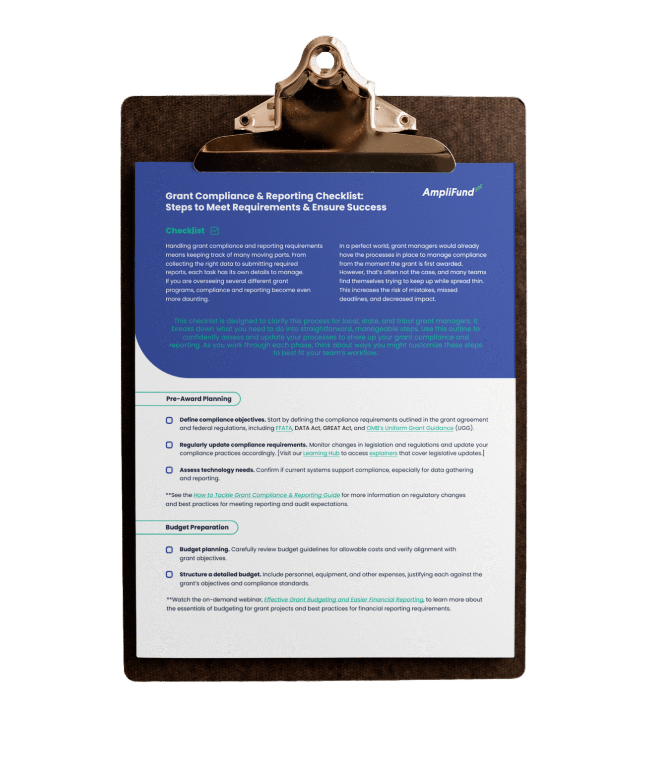 Grant Compliance & Reporting Checklist: Steps To Meet Requirements ...
